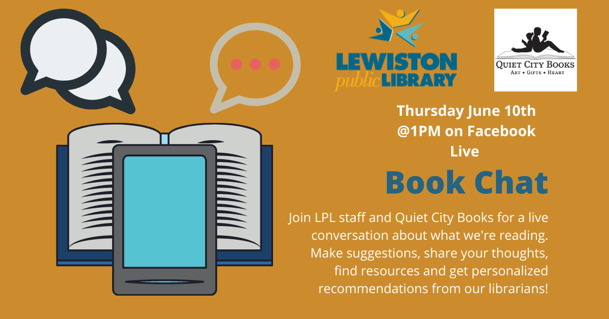 VIRTUAL: Book Chat // Lewiston Public Library, Maine