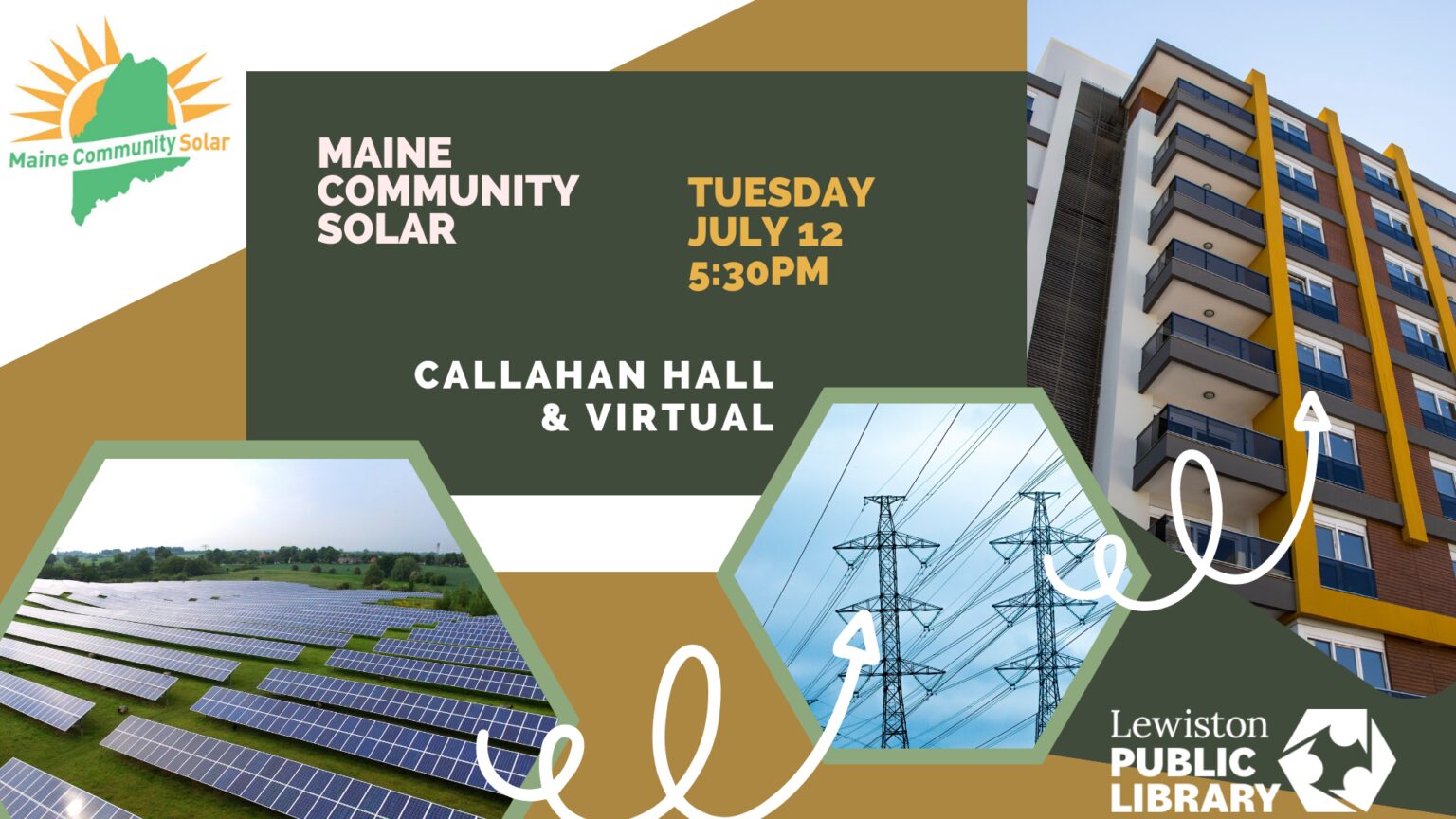 Maine Community Solar // Lewiston Public Library, Maine