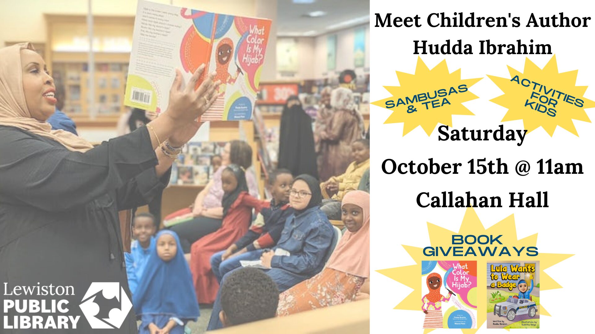 Meet Children’s Author Hudda Ibrahim // Lewiston Public Library, Maine