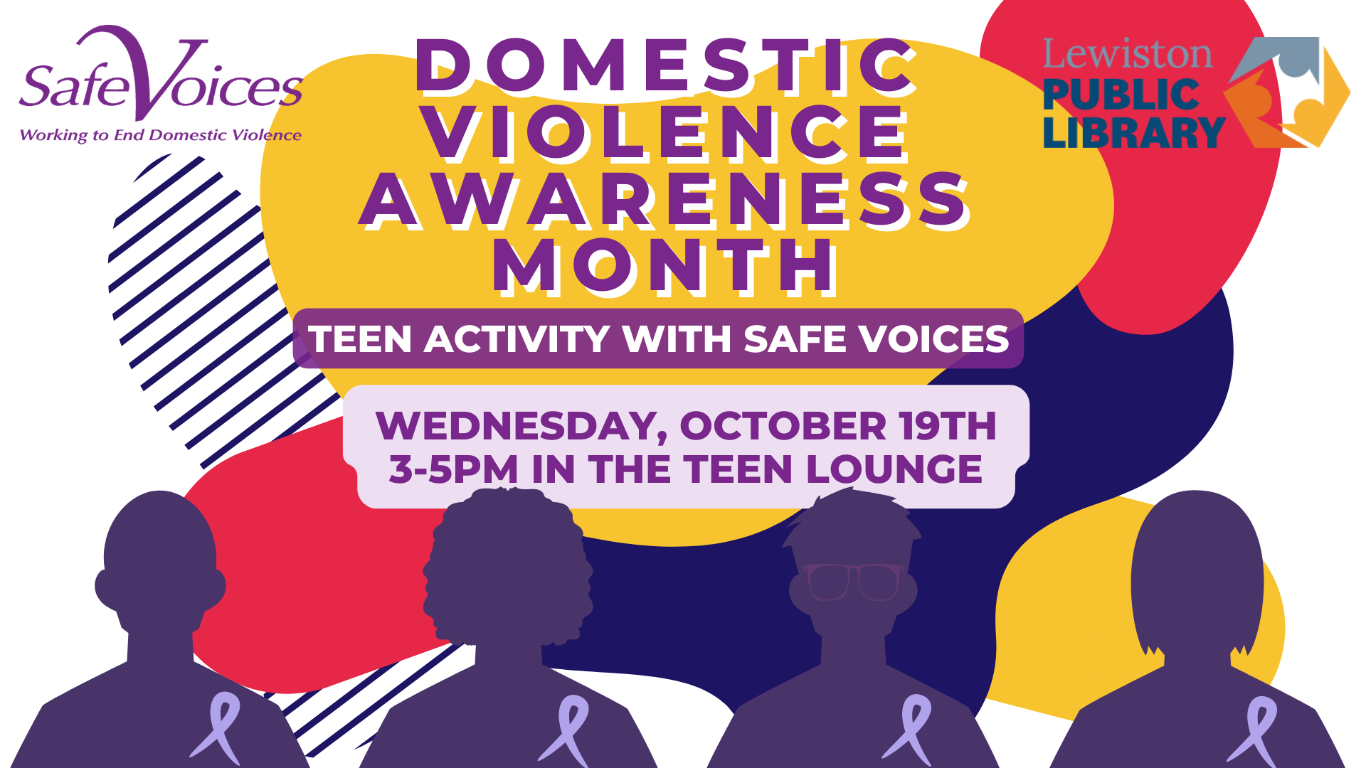 DVAM with Safe Voices // Lewiston Public Library, Maine