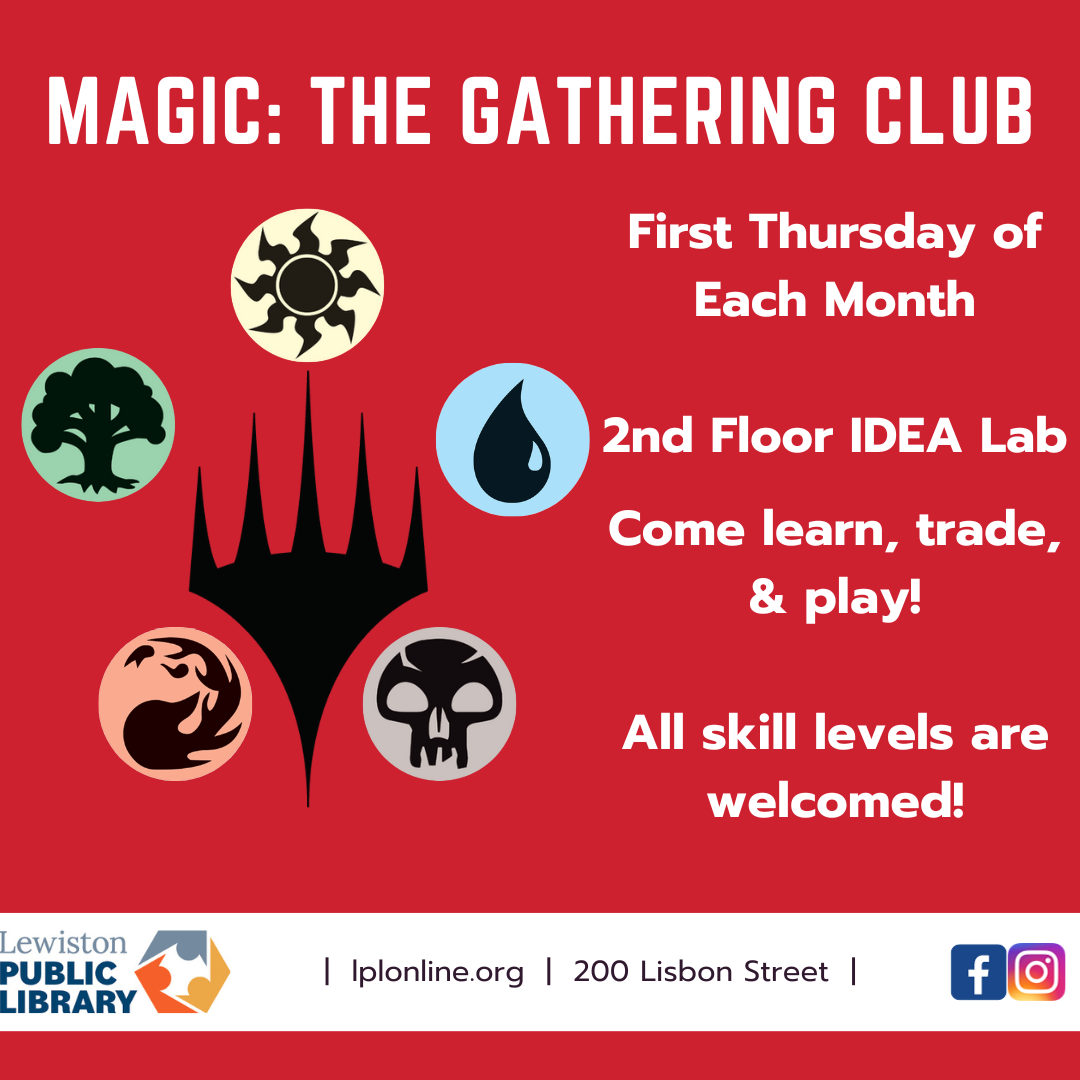 Magic the Gathering Club // Lewiston Public Library, Maine