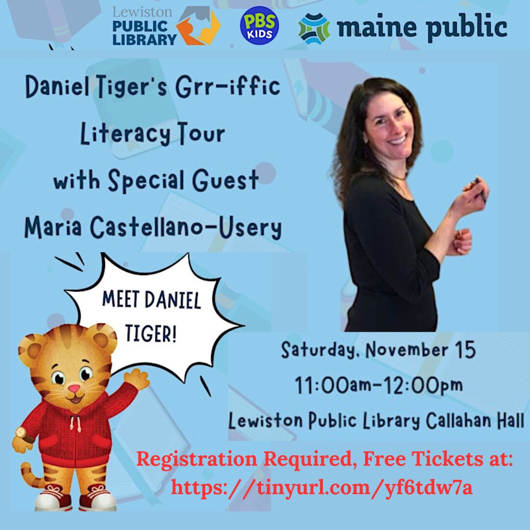 DANIEL TIGER’S GRRIFFIC LITERACY TOUR // Lewiston Public Library, Maine